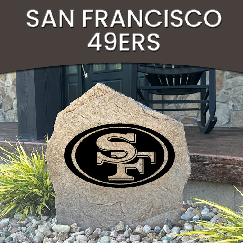 San Francisco 49ers Personalized Lawn Decor – Design A Stone