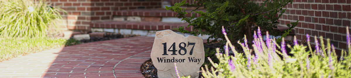 Address Stones | Stone House Numbers | Landscape Boulders