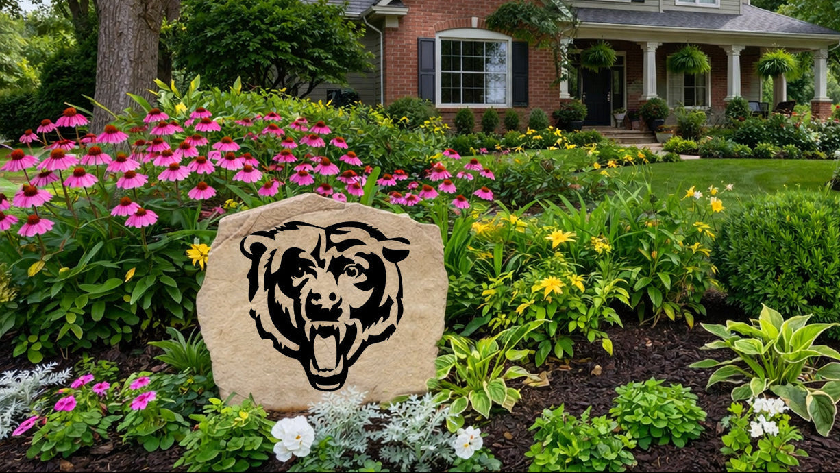 Chicago Bears Personalized Lawn Decor – Design A Stone
