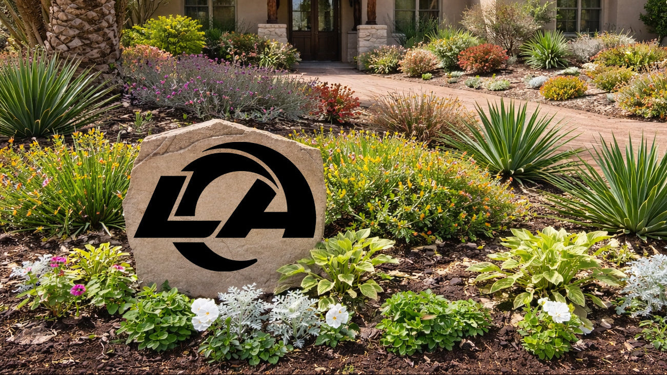 Los Angeles Rams Personalized Lawn Decor – Design A Stone