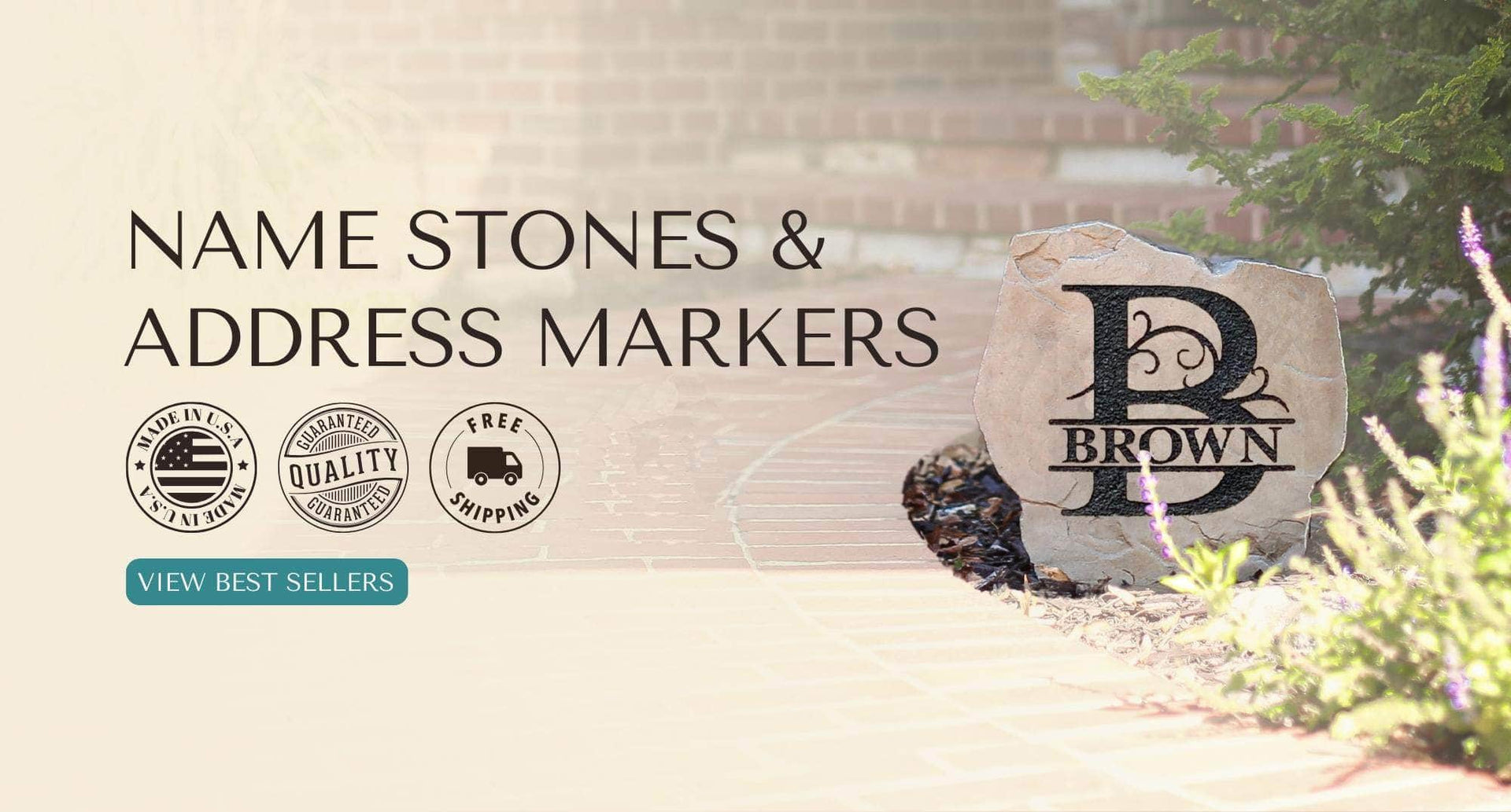 High-quality, durable personalized garden stones, names stones and ...