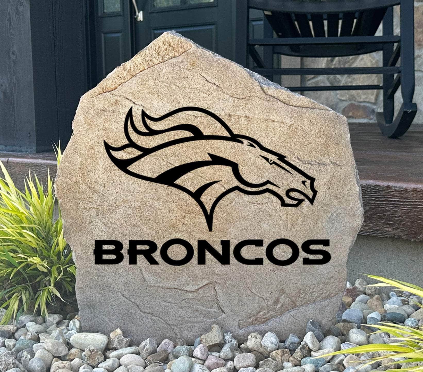 Denver Broncos | Lawn Decor | Engraved Sign | Personalized Gift &n...