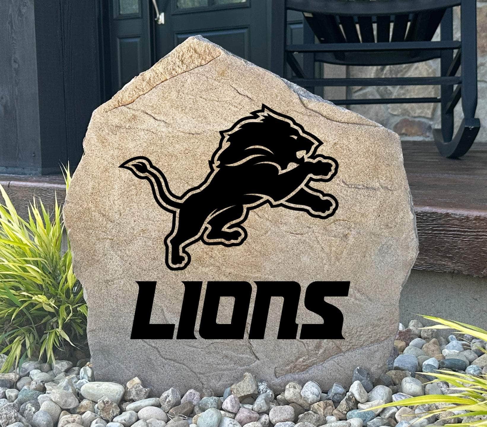 Detroit Lions | Lawn Decor | Engraved Sign | Personalized Gift &nd...