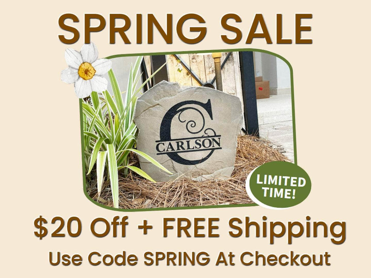 High-quality, durable personalized garden stones, names stones and ...