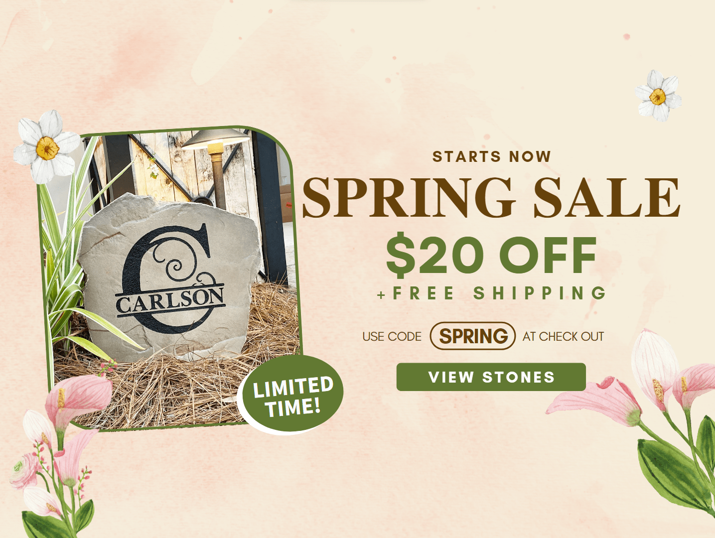 High-quality, durable personalized garden stones, names stones and ...